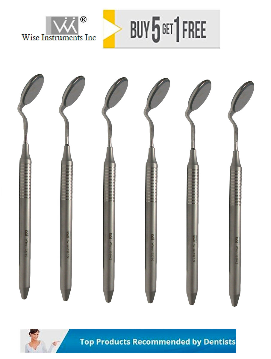Dental Double Sided Mouth Mirror #5 – Front Surface (Pack of 6) – Wise ...