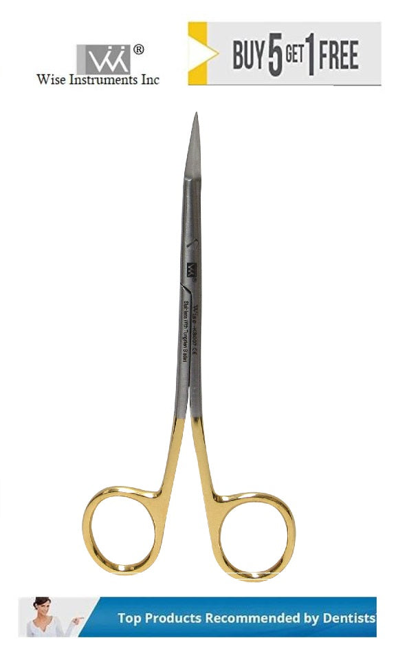 Power Line Scissors, Curved Handle, Angled Blade, 13.5cm – Wise ...